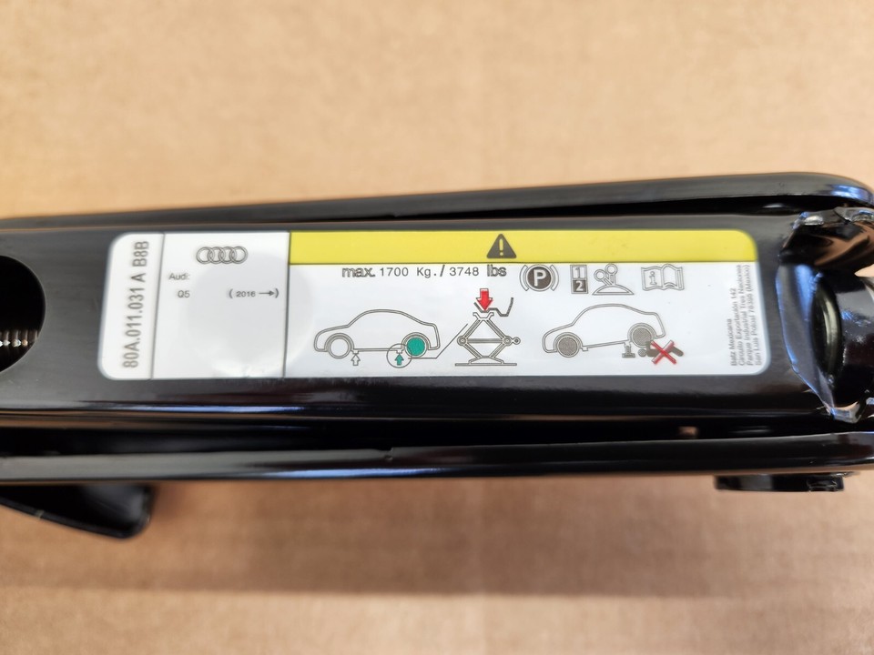 2018-2024 Audi Q5 Spare Tire Jack Tool Kit Lug Wrench Pouch Tow Hook ...