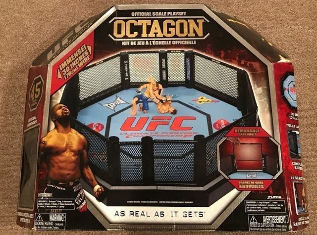 UFC Ultimate Fighting Jakks Pacific Deluxe Ring Official Scale OCTAGON ...