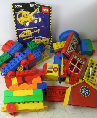 Large Lot Vintage Large Lego Blocks Train | eBay
