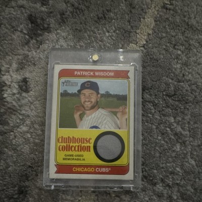 2023 Topps Heritage Patrick Wisdom Chicago Cubs Clubhouse Relic Card ...
