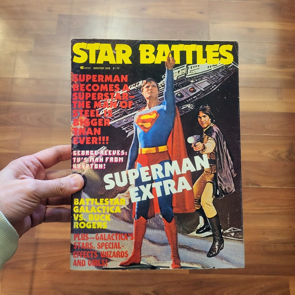 Magazine STAR BATTLES Winter 1978 SUPERMAN BATTLESTAR GALACTICA BUCK ...