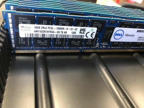 16GB (1x16GB) PC3L 10600R 2Rx4 1333MHz Memory RAM RDIMM Dell SNPMGY5TC ...