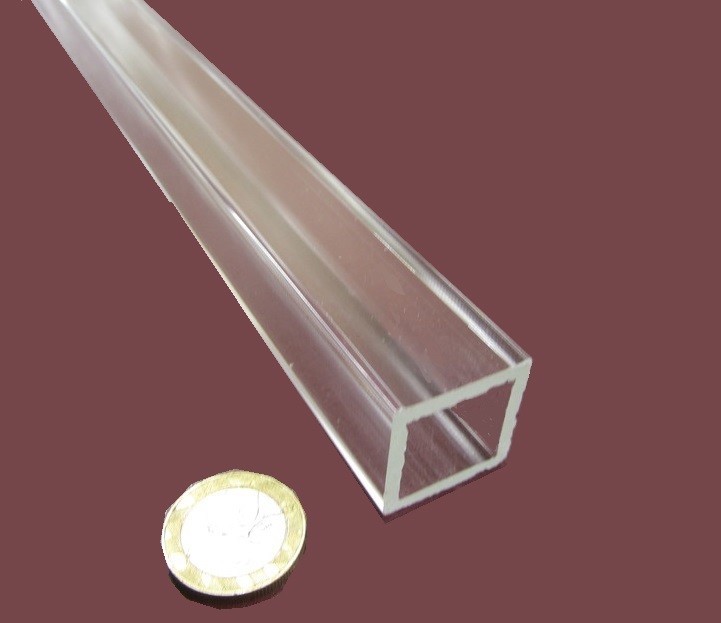 Acrylic Square Tube Clear Extruded 1.0" SQ x .125" Wall x 72" Length | eBay