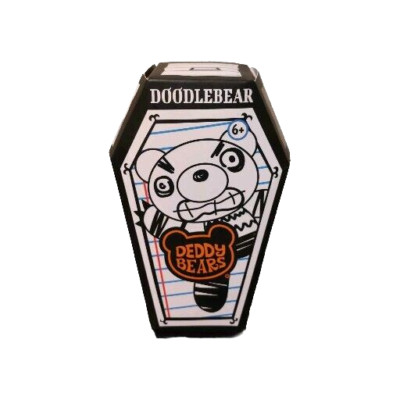 Deddy Bears Black White Doodlebear 5" Coffin Plush Series 3 License 2 ...