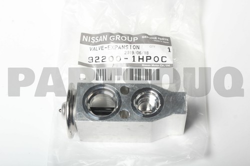 922001HP0C Genuine Nissan VALVE ASSY-EXPANSION 92200-1HP0C | eBay