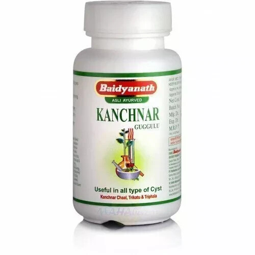 Baidyanath Kanchnar Guggulu Tablet 80 tab Kanchanar Guggul free fast ...