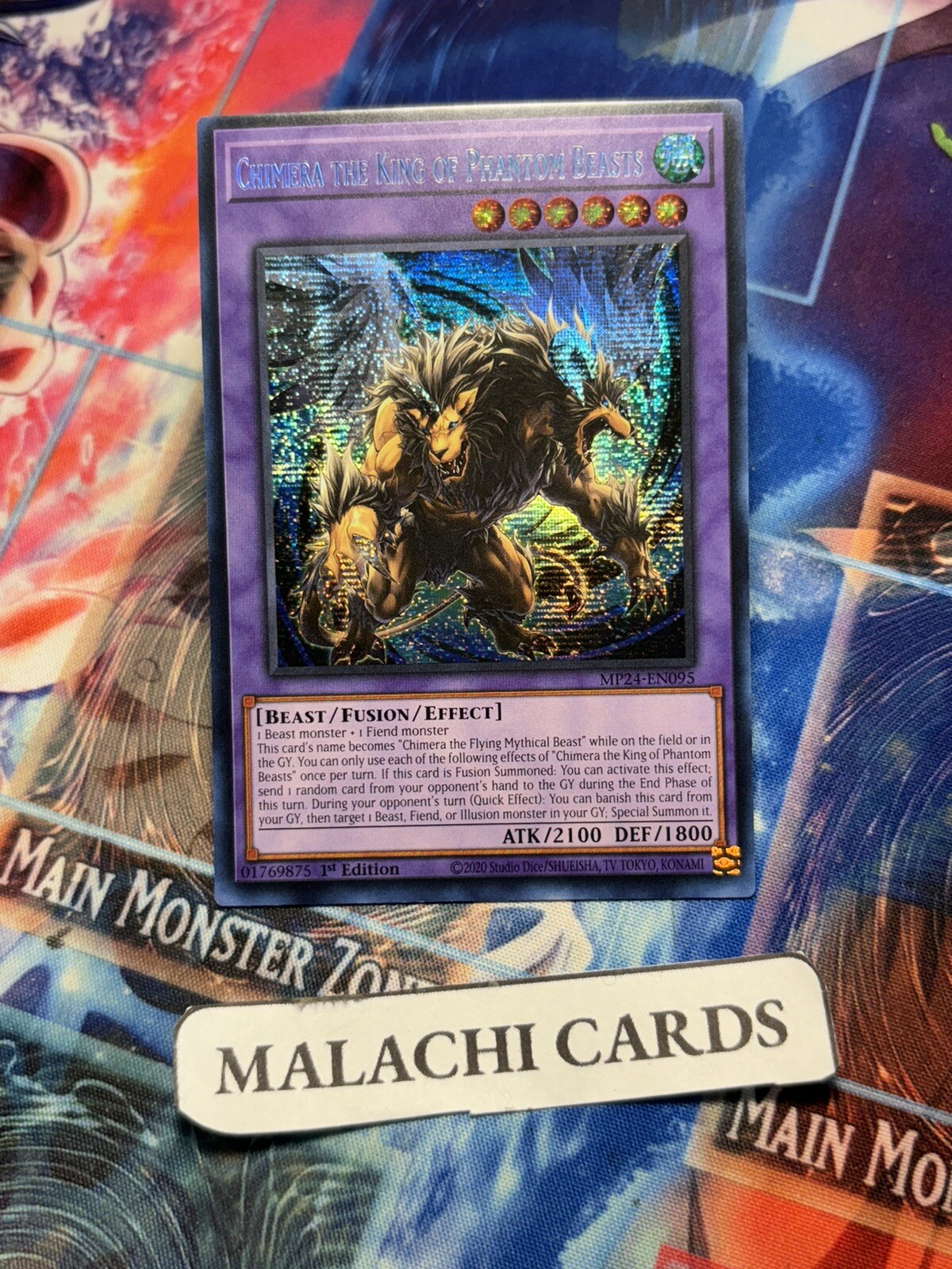 Yugioh x1 Chimera the King of Phantom Beasts MP24-EN095 Prismatic ...