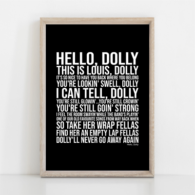 Louis Armstrong Hello Dolly Songtekst