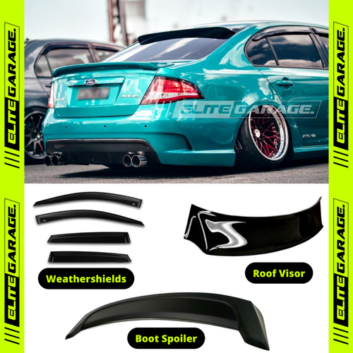 Fits FORD Falcon FG XR6 XR6T XR8 Weathershields & Rear Roof Visors ...