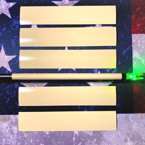 3 Arrows Archery - Arrow Wraps - TAN COLOR. 15 pack (Multi Size) Made ...