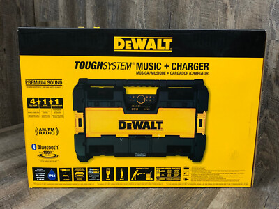 NEW Dewalt TOUGHSYSTEM Bluetooth Music Radio + 12V 20V USB Charger ...