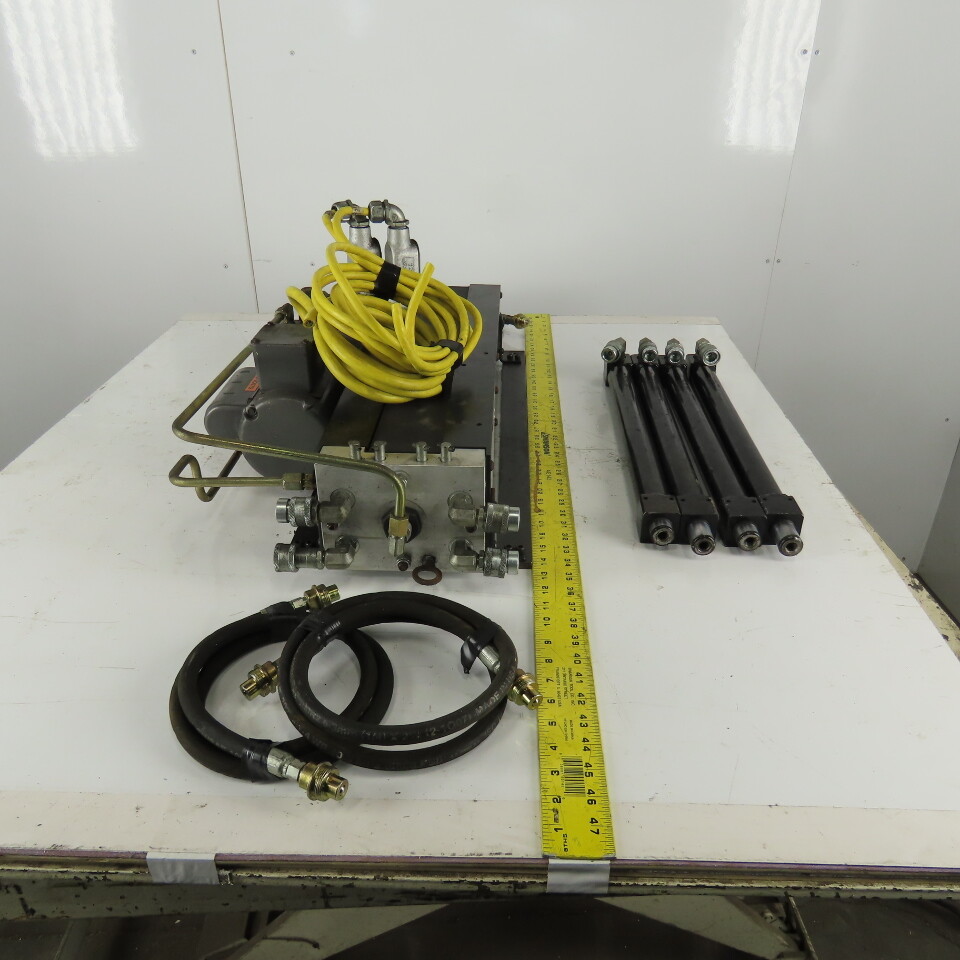 Monarch Dyna-Lift 4 Post 12" Stroke Hydraulic Lift System 3000SI 120V ...