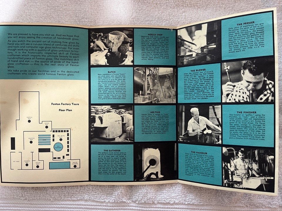 Vintage Welcome to Fenton Ephemera Brochure - 1960s? | eBay