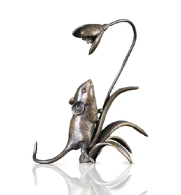 Richard Cooper Studio Bronze Mouse With Snowdrop | eBay UK
