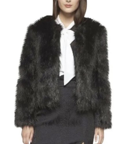 NWT Black Altuzarra for Target Fur Coat Size M | eBay
