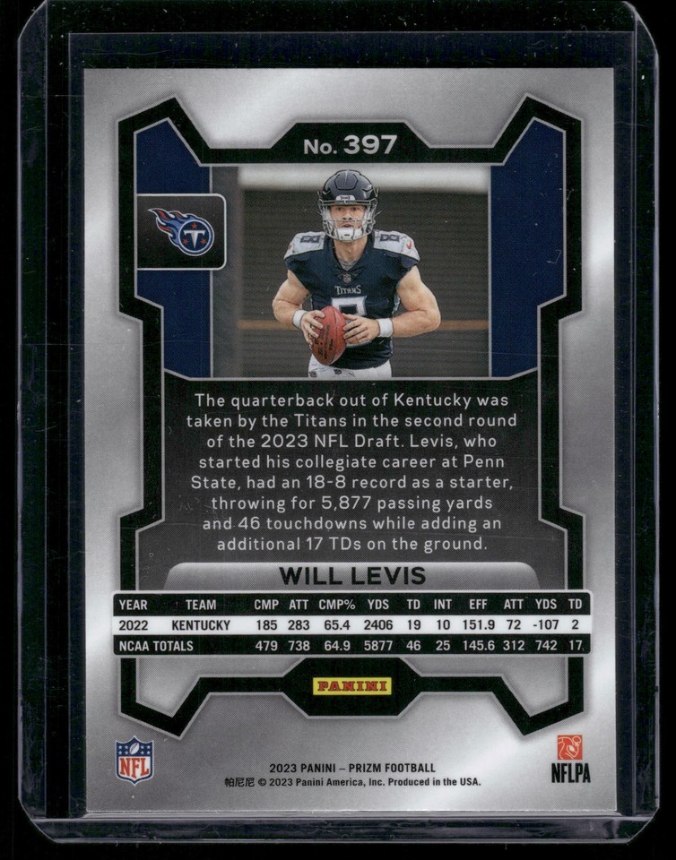 2023 panini Prizm #397 Will Levis | eBay