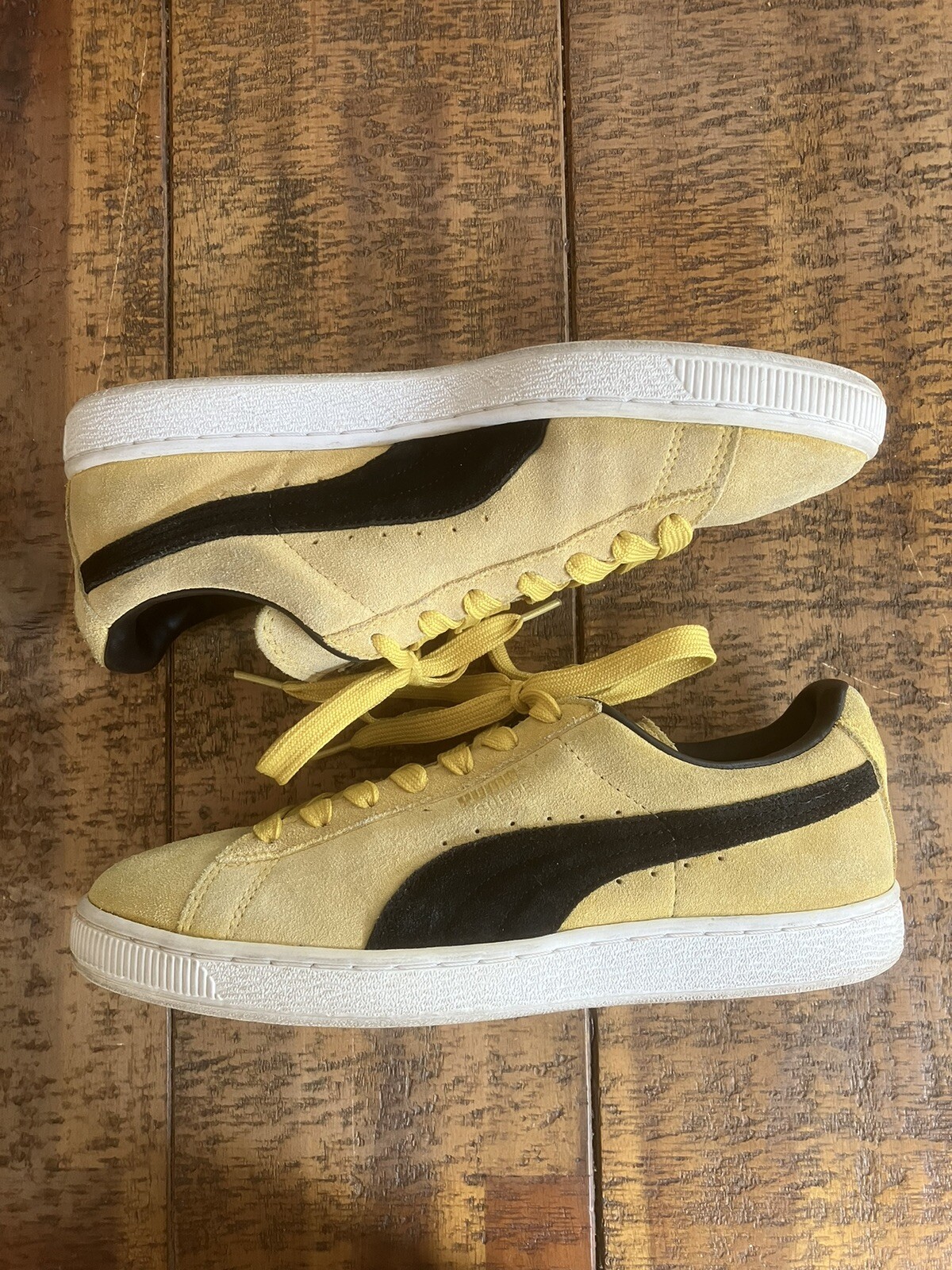 PUMA Classic Suede Iconic Gold With Black, Size US8. - Gem