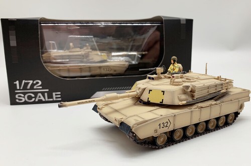 1/72 U.S. Army M1A2 Abrams Main Battle Tank Desert Color Display Model ...