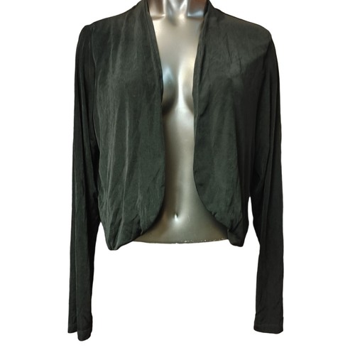 White Stag Stretch Women's Black Open Front Long Sleeve Cardigan XL (16 ...