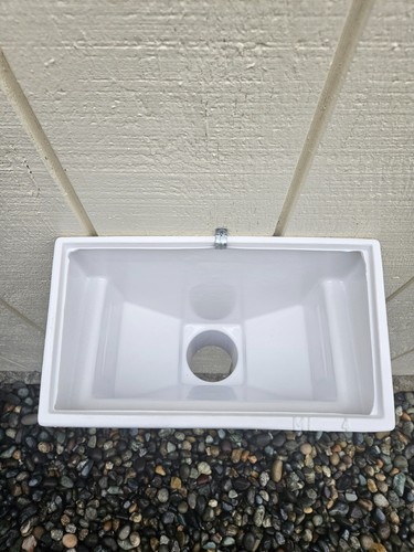 Conductor Head Scupper Box One Piece Molded Plastic 4" Downspout Gutter ...