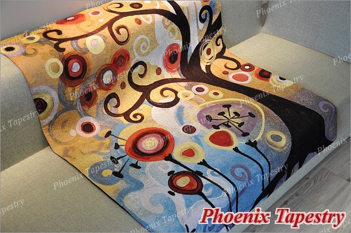 LARGE June Tree Fine Art Tapestry Wall Hanging Tree of Life Cotton 100% ...