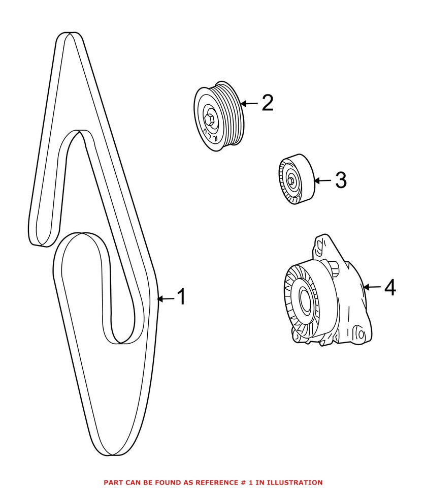 Genuine OEM Accessory Drive Belt 6K 2360 for Mercedes 0019938396 | eBay