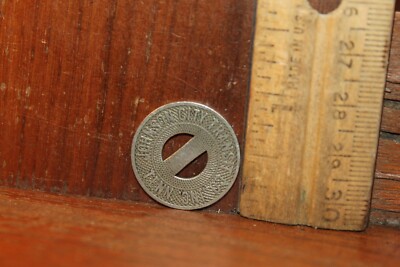 Vintage Johnson Transit Company Tenn Token One Fare | eBay