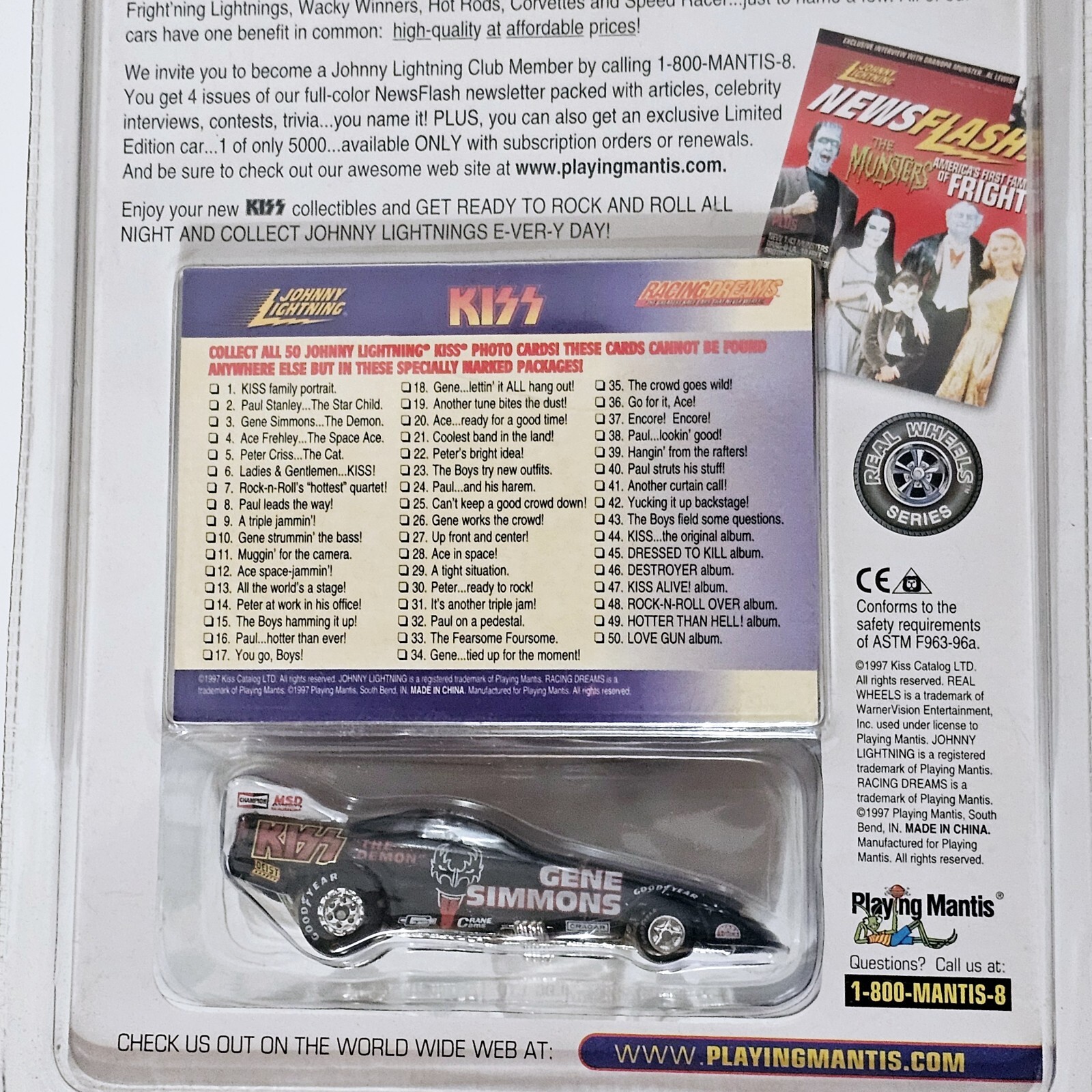 Johnny Lightning KISS Gene Simmons 1:64 Car Die Cast The Demon #13 ...