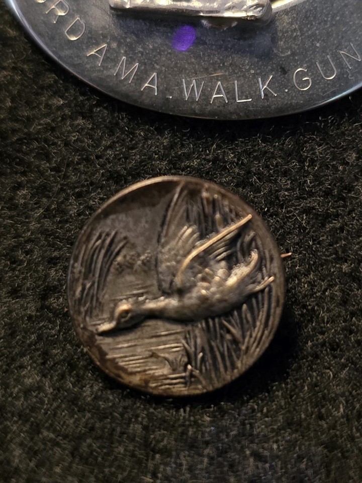 Lot of 5 Vintage Antique Hunting Pins Pin Back Pinback Button Collector ...