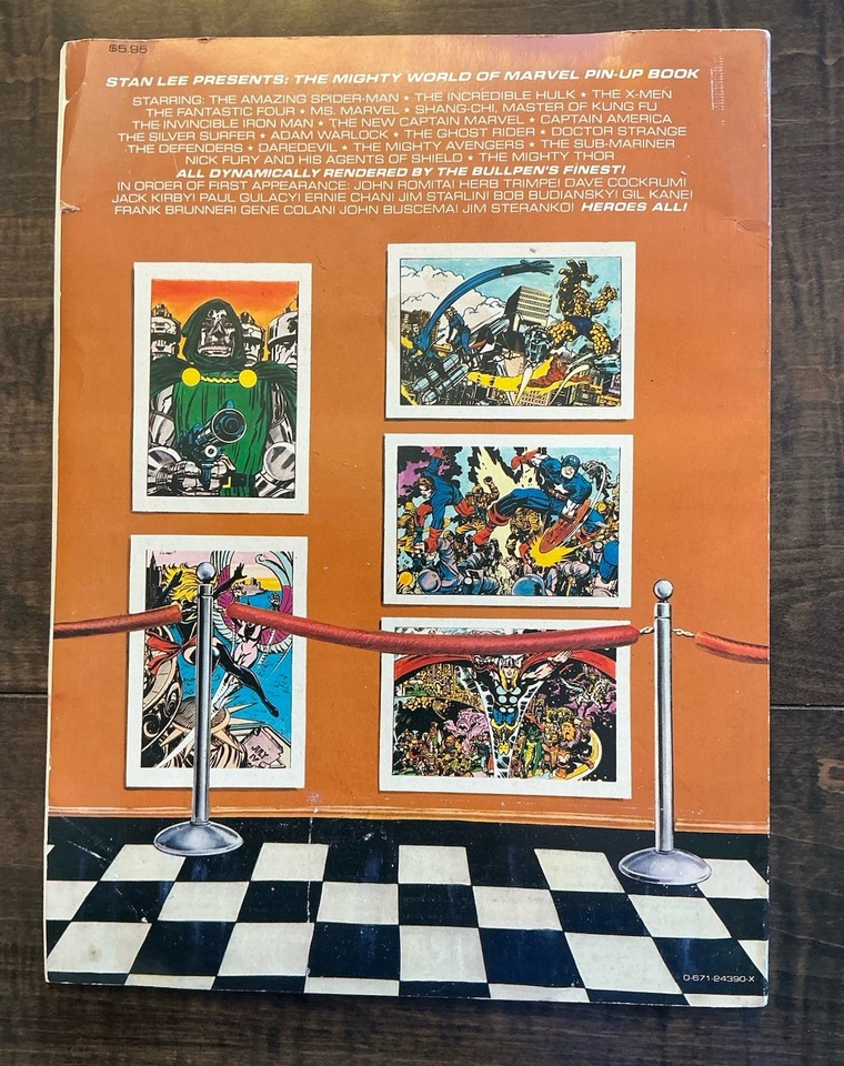 Marvel Mighty World of Marvel Pin-Up Book Poster Spider-Man, Thor, Hulk ...
