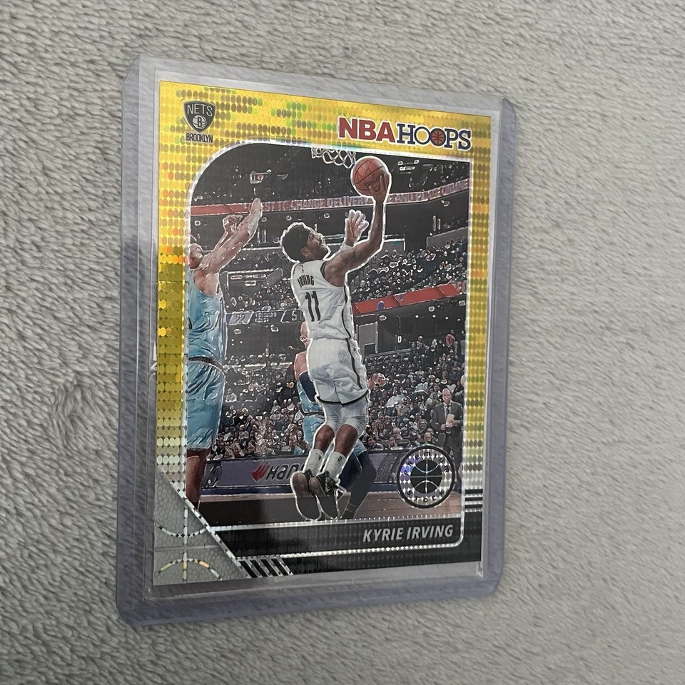 2019 NBA Hoops Premium Stock Box Set Gold Pulsar Prizm Kyrie Irving #11 ...