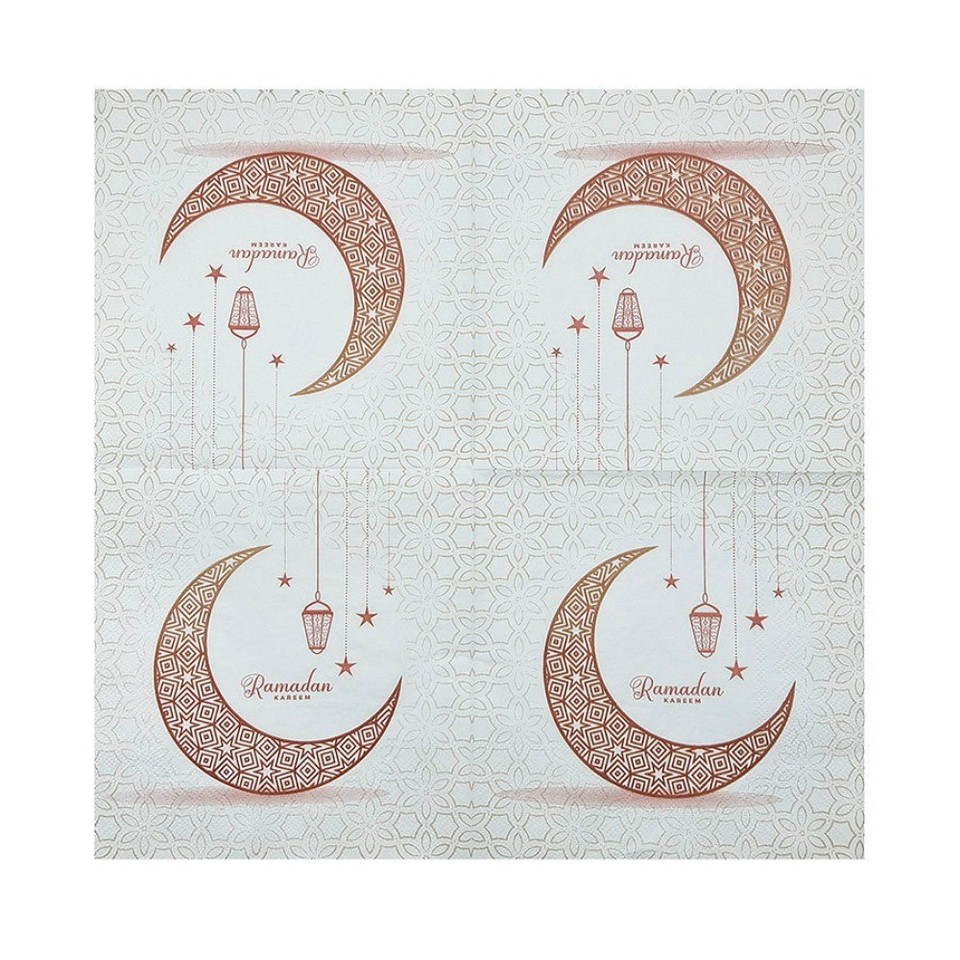 20Pcs Disposable Eid Al-Fitr Napkins Mouth Wiping Tissue Middle East ...