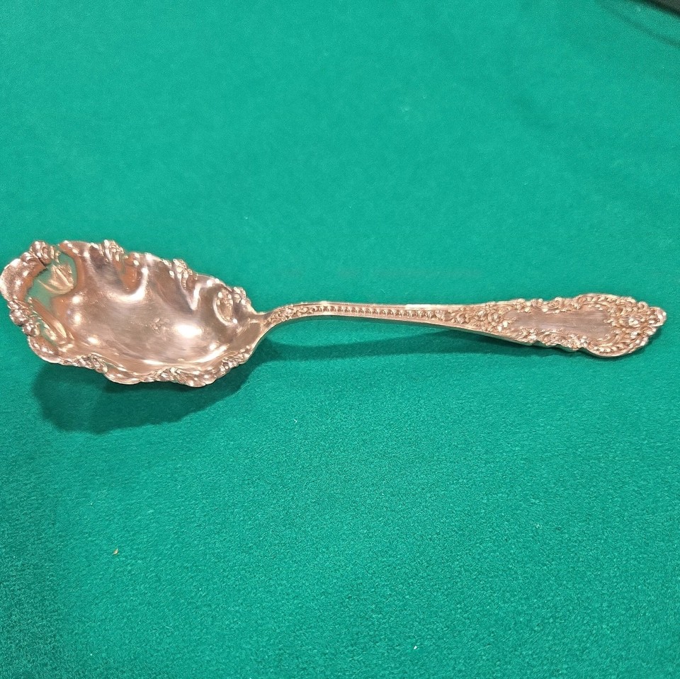 Antique Knowles "Apollo" Pattern Sterling Silver Berry Serving Spoon ...