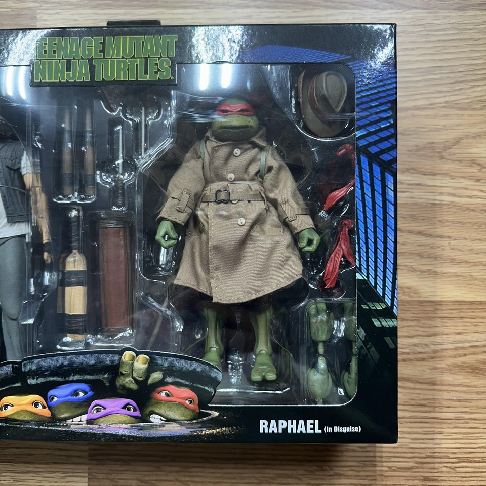 NECA Teenage Mutant Ninja Turtles Casey Jones Raphael Disguise Action ...