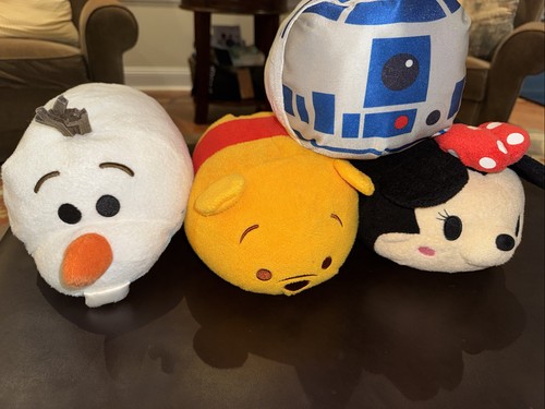 Disney (4) Minnie R2d2 Pooh Olaf Tsum Tsum Large 13” Plush Toy Lot | eBay