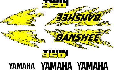 1994-97 Yamaha Banshee Reproduction Decal Graphics Kit Twin 350 Fender ...