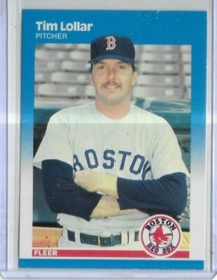 1987 Fleer Tim Lollar #38 Boston Red Sox | eBay