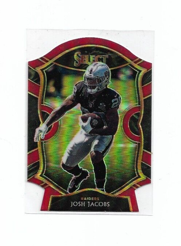 154.2020 NFL Select Concourse Red Die Cut Josh Jacobs #33 | eBay