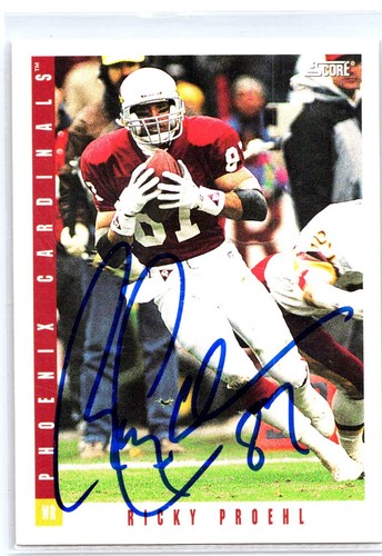 1993 Score #270 Ricky Proehl Signed Autographed Card | eBay