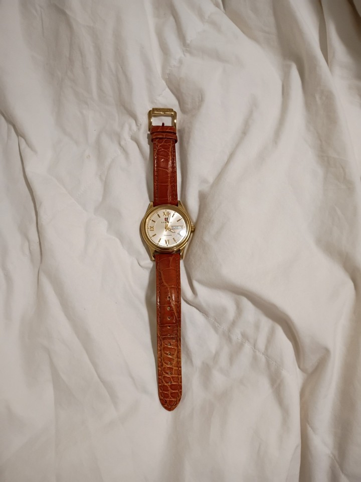 S.Coifman Automatic Swiss 25 Jewel Day/Date Leather Strap Pre-Owned ...