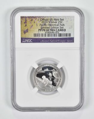 2019-S PF70 Silver Quarter Pacific Park NGC Limited Edition Set | eBay