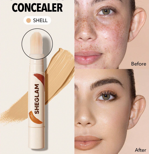 Sheglam Perfect Skin High Full Coverage Concealer With Brush - SHELL ...
