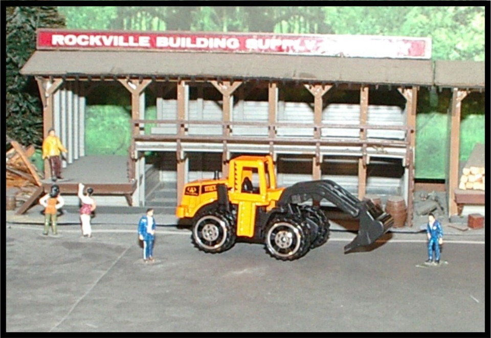 Unknown Maker _ HO Scale _ Classic _ Front End Loader with Back Hoe ...