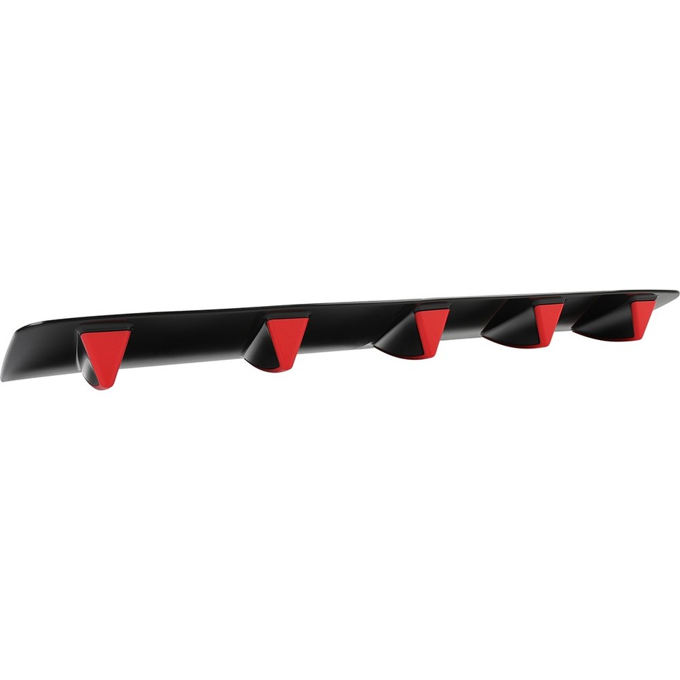 For Scion xA xB 2004-2015 Rear Bumper Diffuser Lip 5 Red Fins Spoiler ...