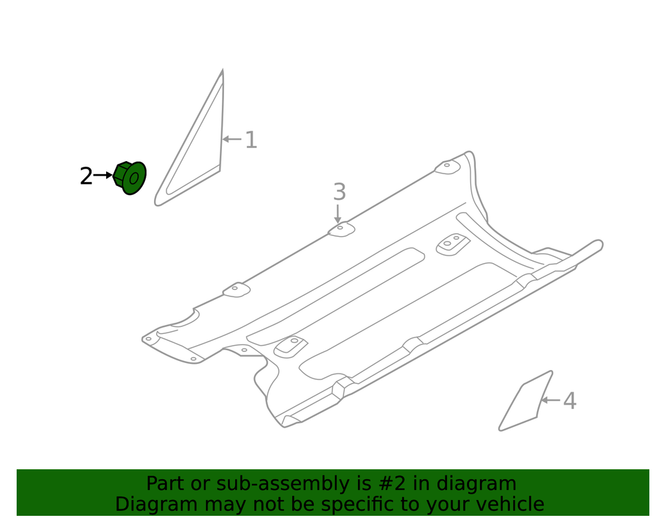 Genuine Kia Quarter Glass Nut 92415-3M000 | eBay
