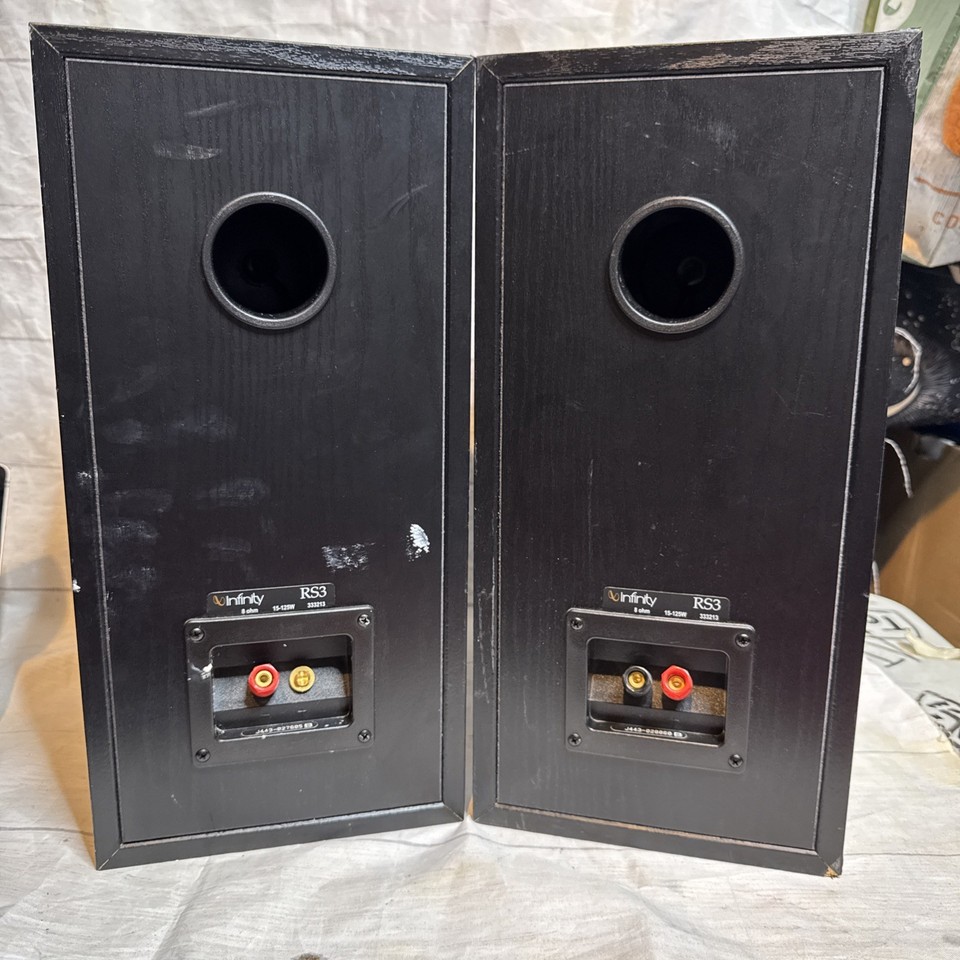 Infinity RS3 Bookshelf Speakers 8 ohm 125w 333213 | eBay