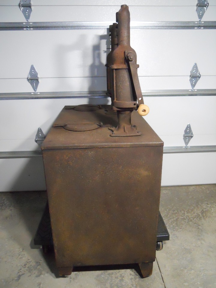 Vintage Double Oil Lubester & Wayne Curbside Gas Pump Gas Station ...