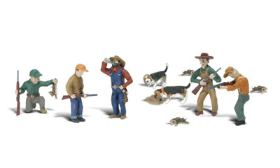 Woodland Scenics A1903 HO Scale Figures - Rabbit Hunt | eBay
