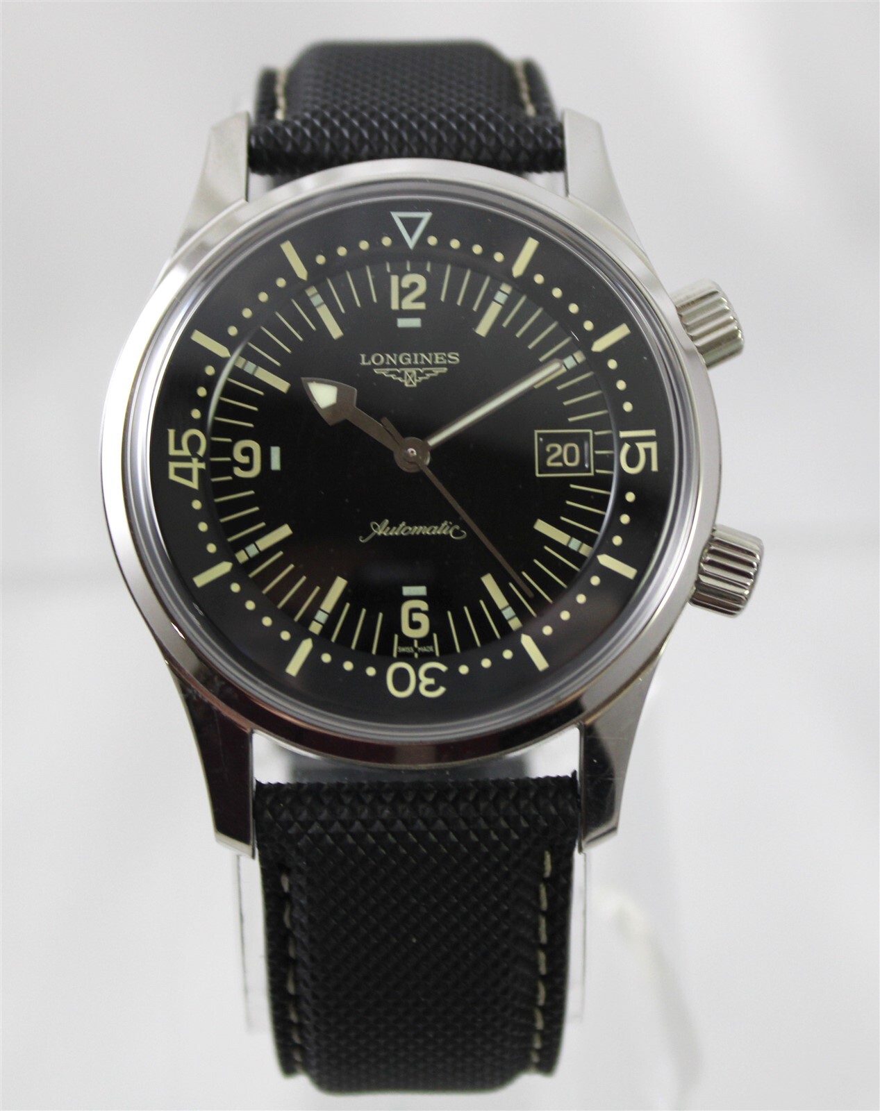 Longines Legend Diver 42mm Automatic Black Dial Stainless Watch w/Box ...