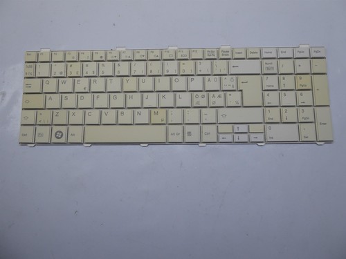 Fujitsu Lifebook A530 Original Keyboard Nordic Layout White CP478133-02 ...